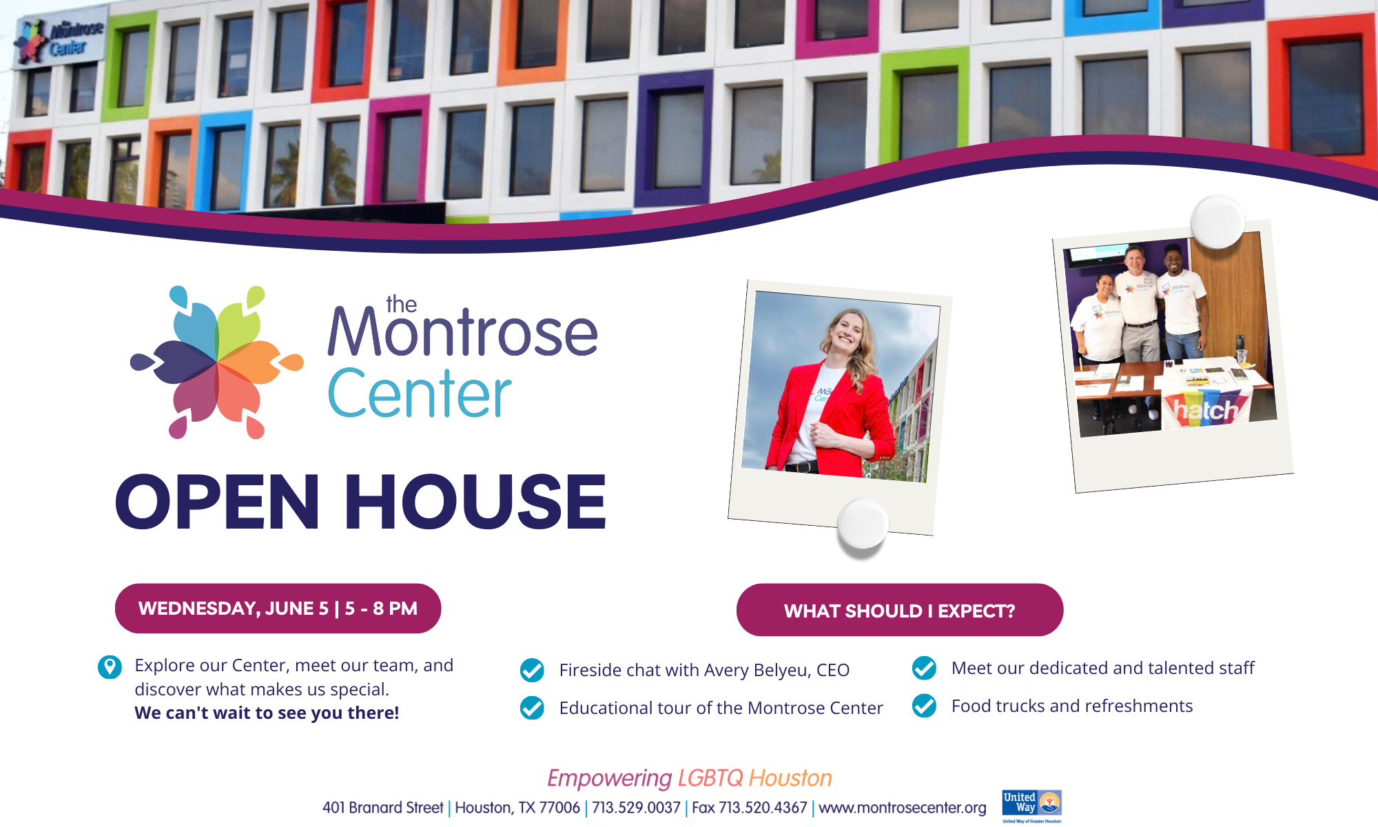 You’re Invited to the Montrose Center’s Open House – the Montrose Center